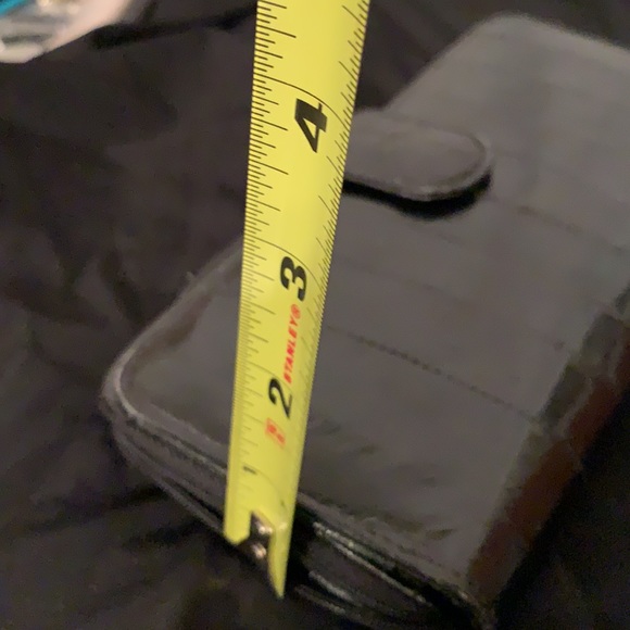 Lee Sands | Bags | Lee Sands Black Eel Skin Long Wallet | Poshmark